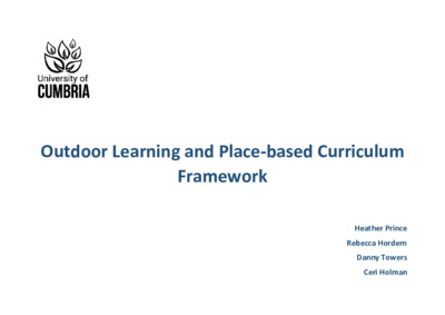 Outdoor Learning and Place-based Curriculum Framework - Insight